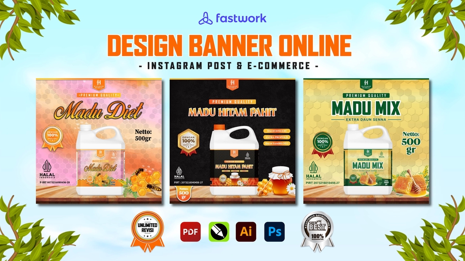 Design Produk Banner - INSTAGRAM POST & E-COMMERCE