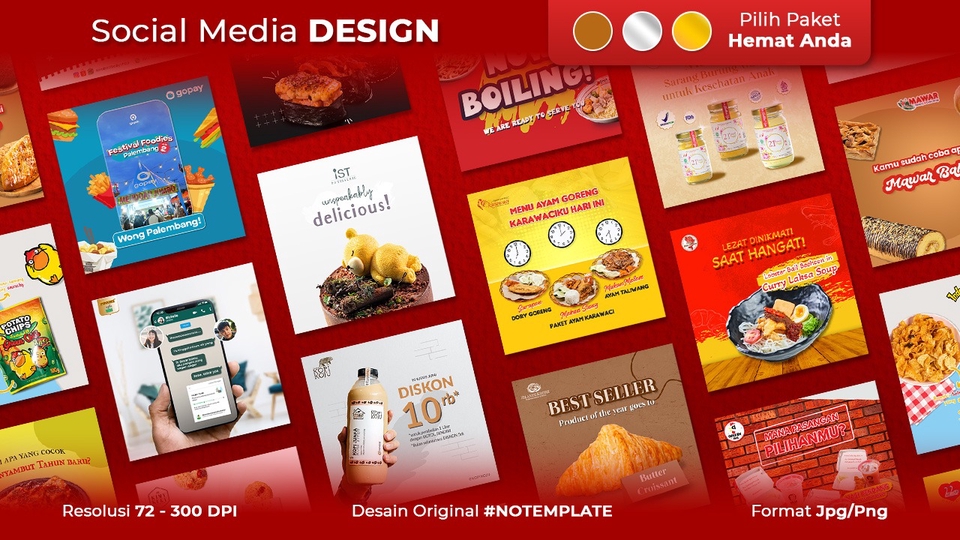 PAKET HEMAT! Desain Social Media ( IG/FB/WEB )
