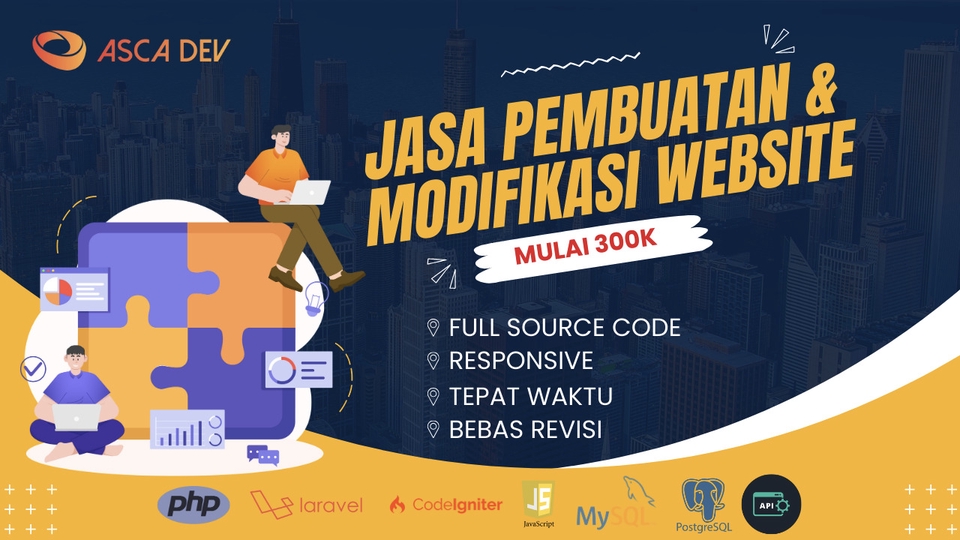 Jasa Pembuatan dan Modifikasi Website PHP, Laravel, Codeigniter