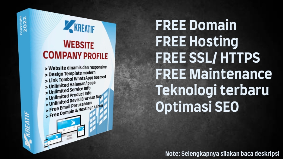 Website Company Profile, CV/ Biografi