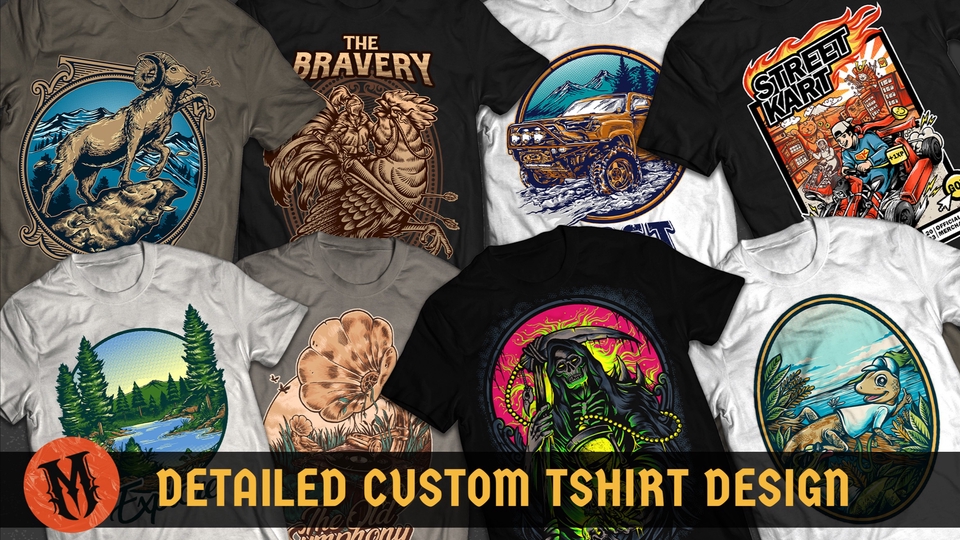 CUSTOM DESAIN UNTUK T-SHIRT,MERCHANDISE, DISTRO