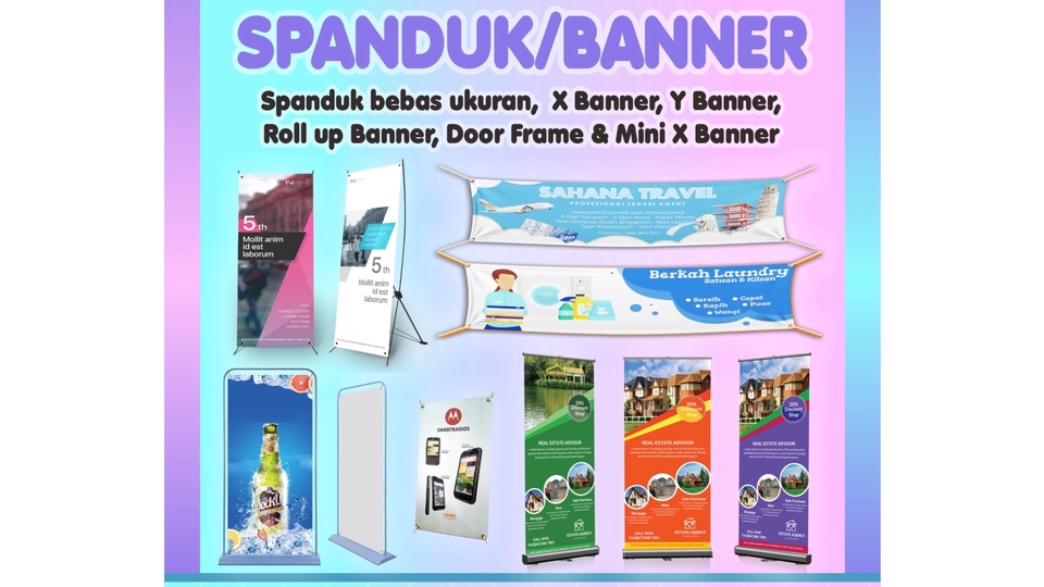 Desain Banner Toko untuk keperluan cetak
