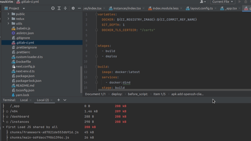Setup Deployment & Development Cycle Start-Up