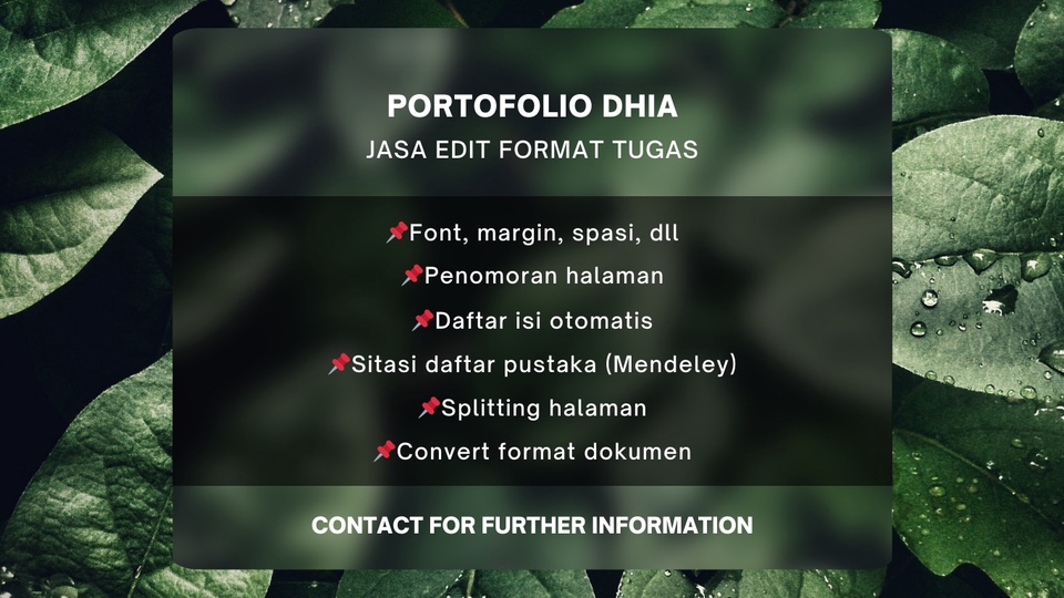 Jasa Edit Format Penulisan Tugas