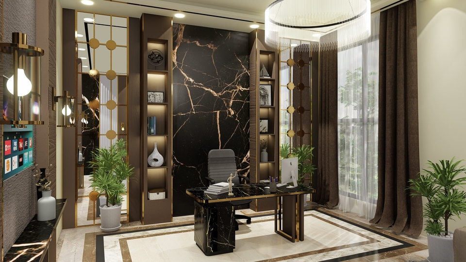 Luxury CEO Office Room