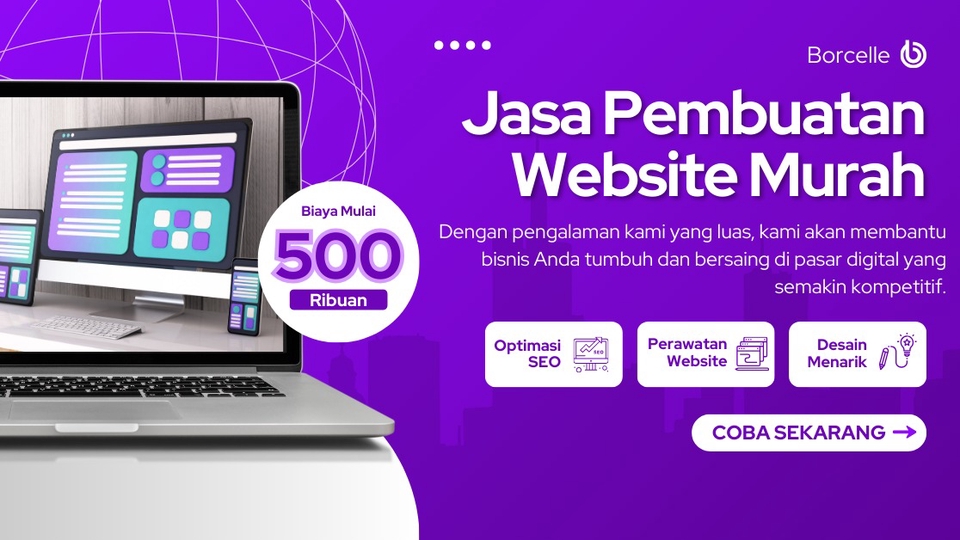 Jasa Pembuatan Website Landing Page, Company Profile, Hingga E-commerce (HTML, CSS, JS, Laravel)