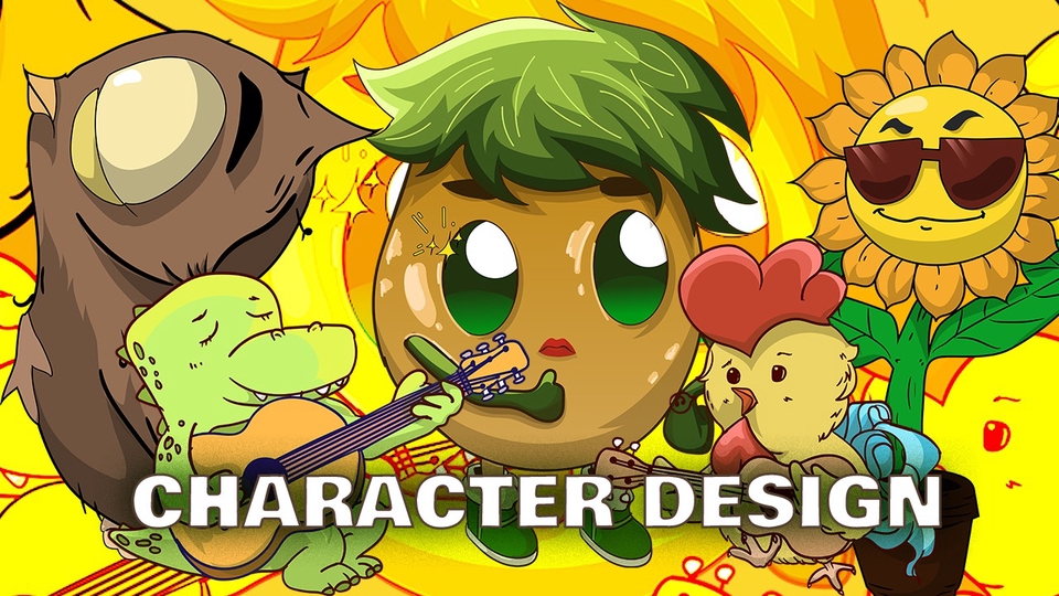 Hand drawing ilustrasi untuk karakter desain dan maskot