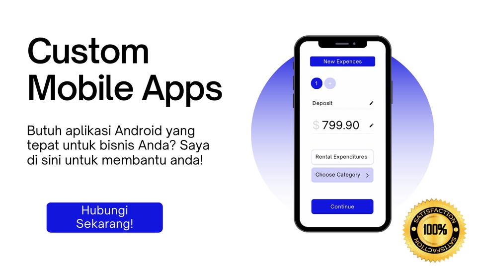 Jasa Pembuatan Aplikasi Android/ iOS (Flutter) Full Custom (SQLite, Firebase, MySQL, MongoDB, AI)