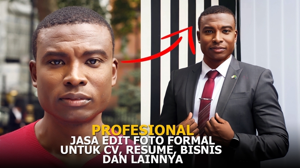 Edit foto profesional untuk Melamar Kerja, CV, Bisnis, Company Profil, LinkedIn, Foto Profil