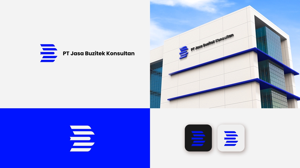 Desain Logo Perusahaan Professional Modern (FREE BRAND GUIDELINE)