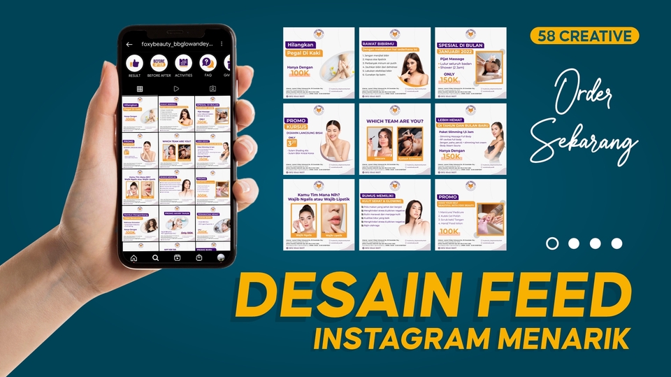 DESAIN FEED INSTAGRAM MENARIK