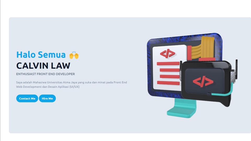 Perancangan Portofolio With Tailwind CSS