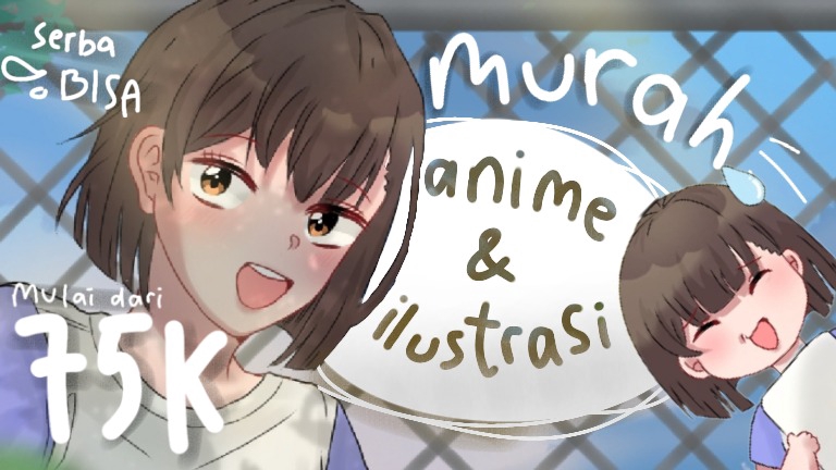 MURAH!! ilustrasi | mascot | oc | fanart anime