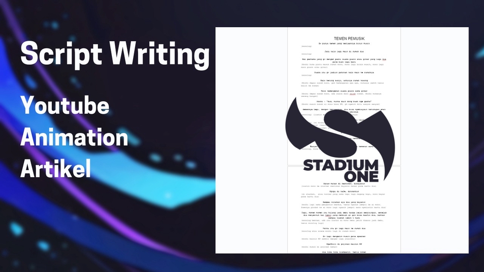 Script Writing (Youtube, IG Reels)