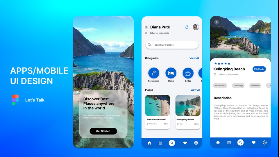 UI DESIGN FOR MOBILE APP WITH CLEAN, SIMPLE & ELEGANT DESIGN