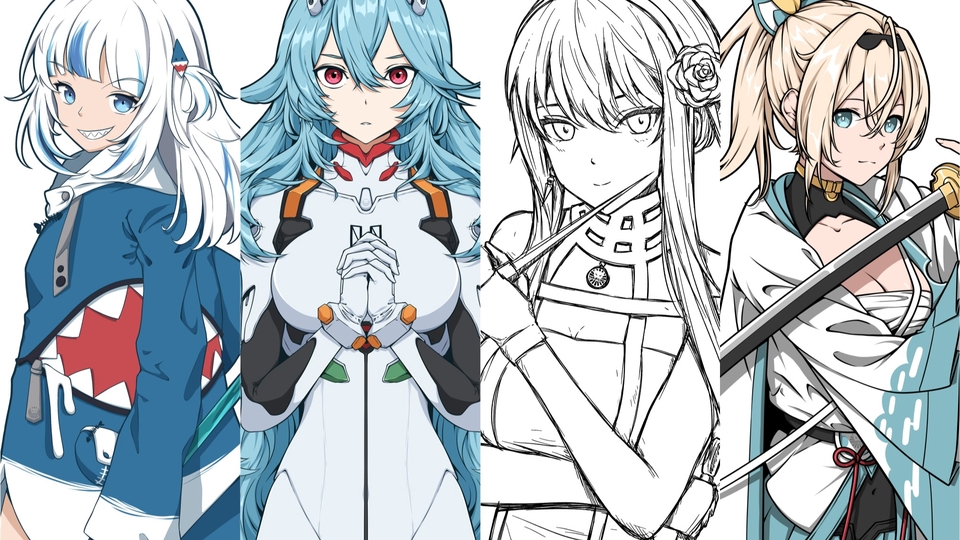 Ilustrasi Karakter Digital Anime 2D Artwork, Digital Fanart, Game ...