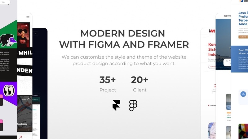 BUAT DESAIN WEB DAN WEBSITE CEPAT | FRAMER | FIGMA | FRAMER CARE