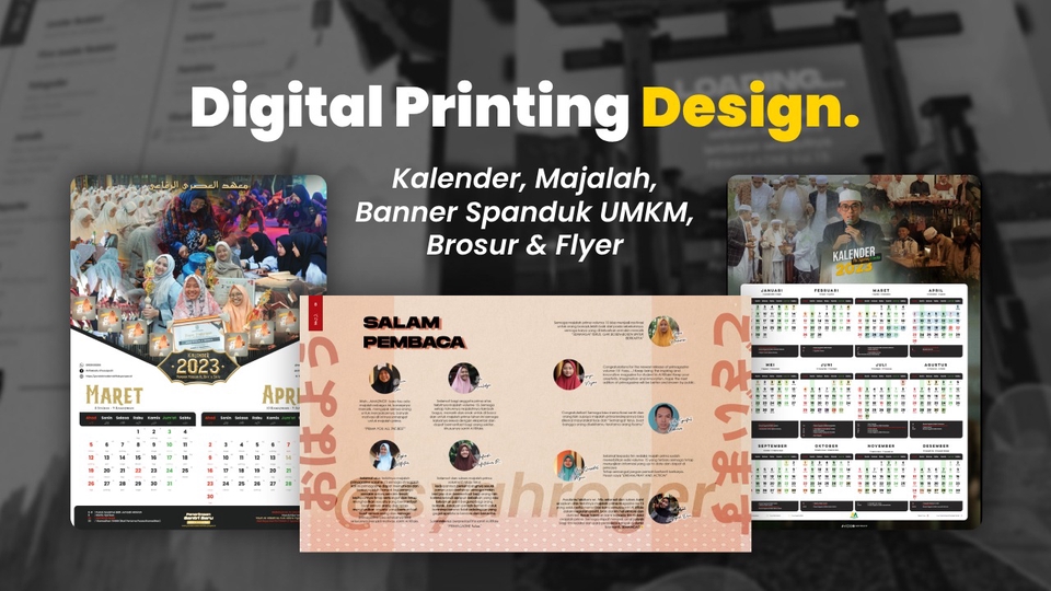 Desain LAYOUT KALENDER & MAJALAH