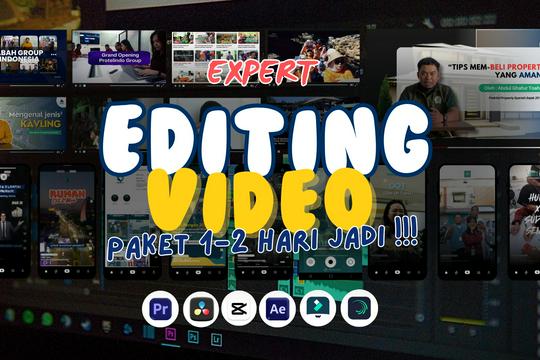 (EXPERT) EDITING VIDEO PROFESIONAL/FUN 1-2 HARI JADI!!!