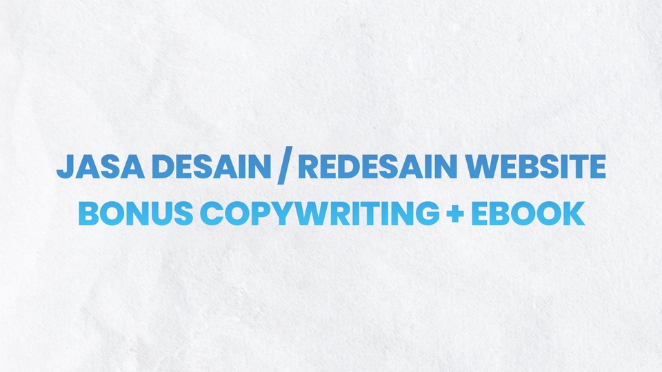 Jasa Desain & Redesain Website Menggunakan Elementor + Bonus Copywriting