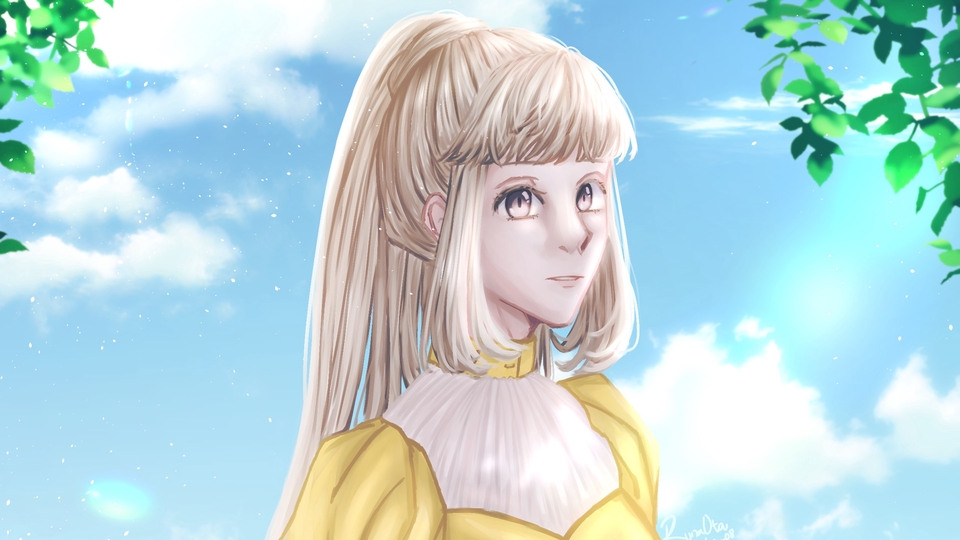 Ilustrasi Karakter Digital dengan style Anime