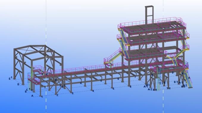 Jasa Drawing Pemodelan 3D Struktur Baja dengan Software Tekla Structure