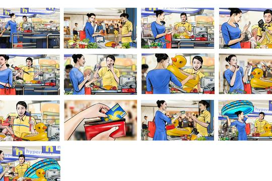 I will created storyboarding for advertising needs