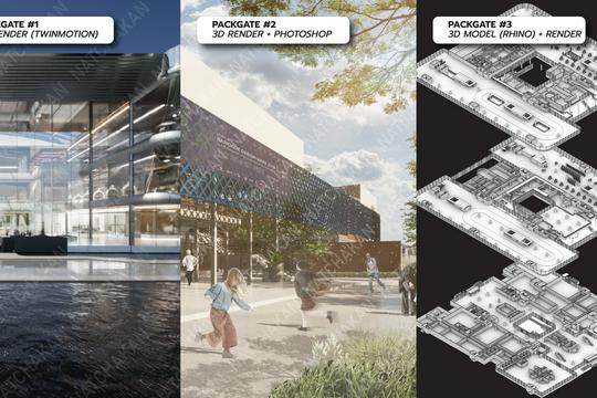 ARCHITECTURE PERSPECTIVE (EXTERIOR & INTERIOR) RENDER & PRESENTATION