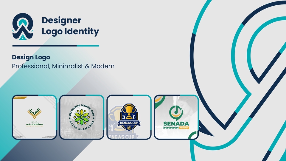 Desain Logo Modern, Simple & Minimalis