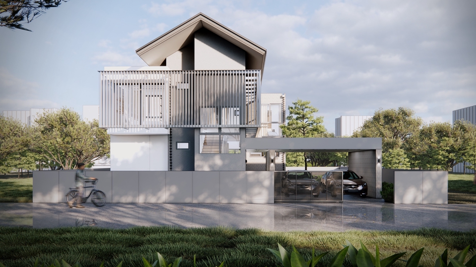 ออกแบบ เขียนแบบ และ RENDER 3D PERSPECTIVE