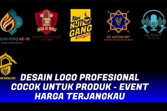 Desain Logo Profesional untuk Produk, Usaha, Bisnis & Event anda