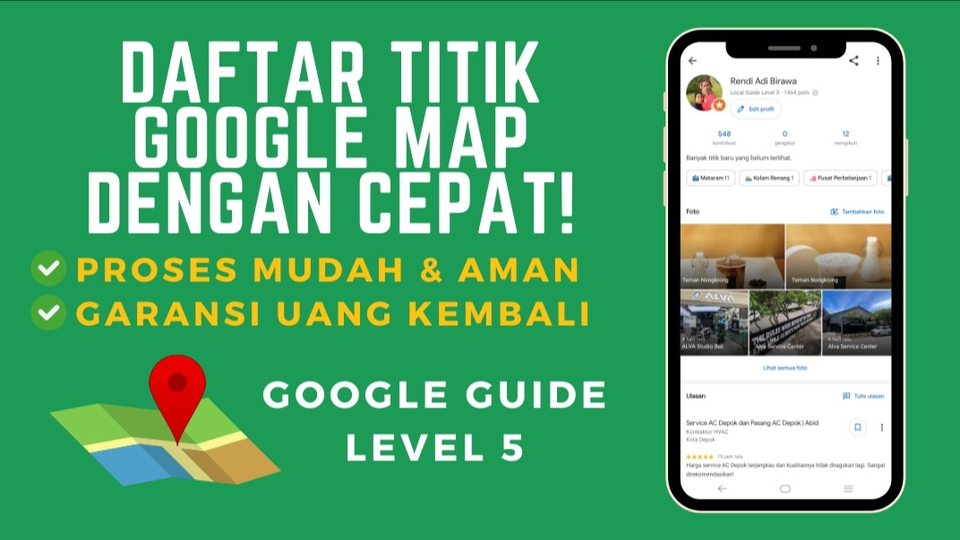Jasa Daftar Titik Lokasi Google Maps