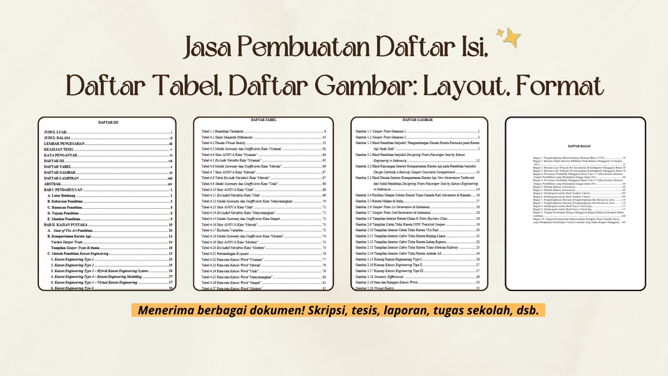 Pembuatan Daftar Isi, Daftar Tabel, Penomoran Halaman Skripsi, Tesis ...