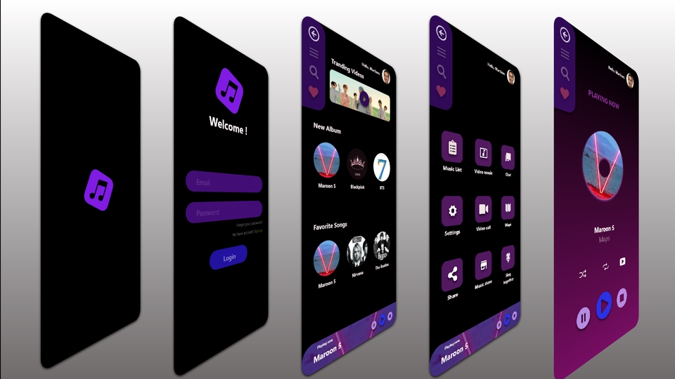 Pembuatan Jasa UI dengan Gaya Modern dan Kreatif untuk Mobile dan Web
