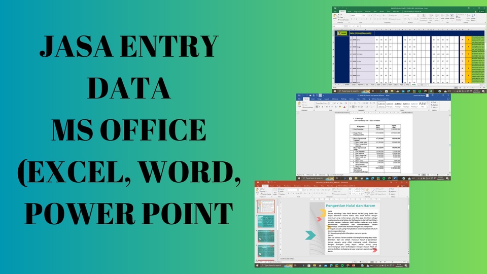 Jasa Input Data Ms. Office (Word, Excel, Power Point)
