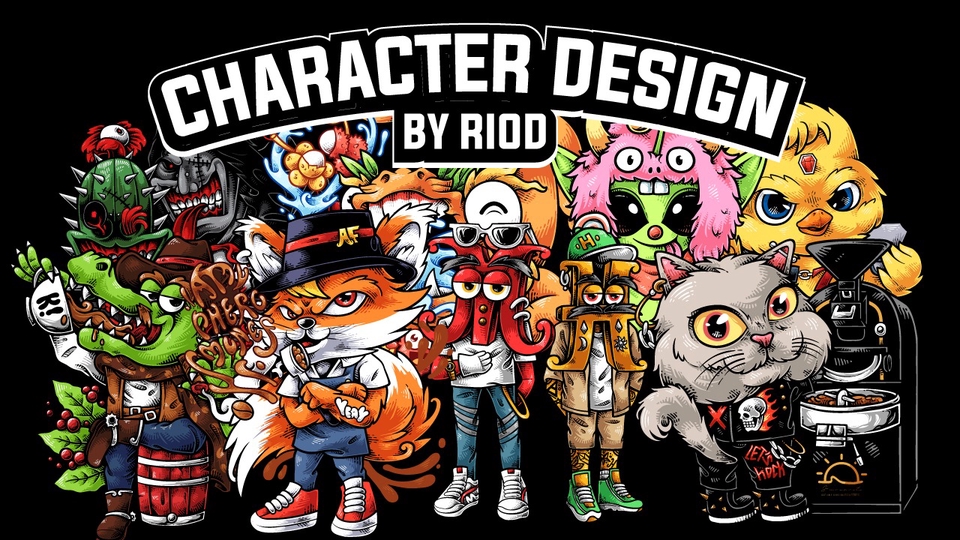 รับออกแบบ Character Design ไฟล์ Adobe Illustrator