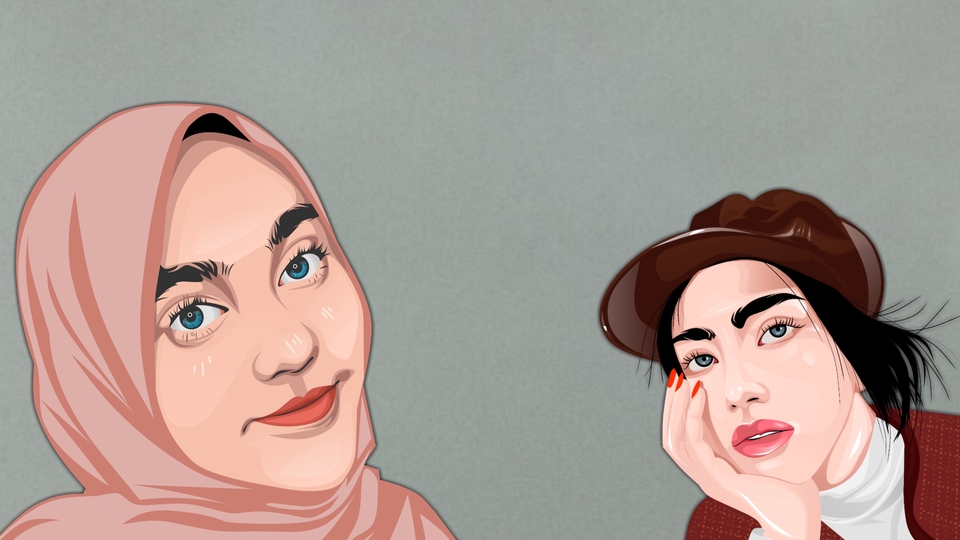 Vector Art (Wajah/Potret)