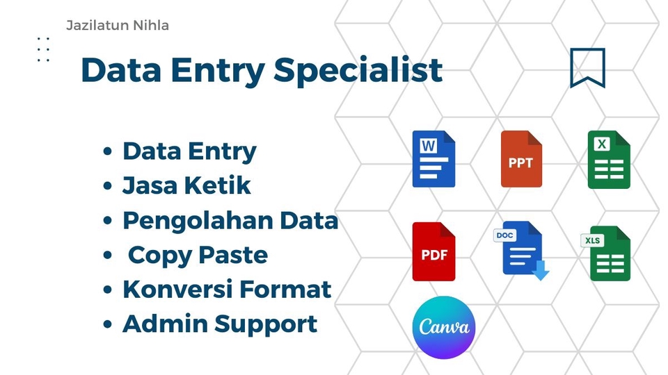 Jasa Data Entry Ms. Excel, Sppreadsheet, Word + Konversi Dokumen (pdf, excel, word)