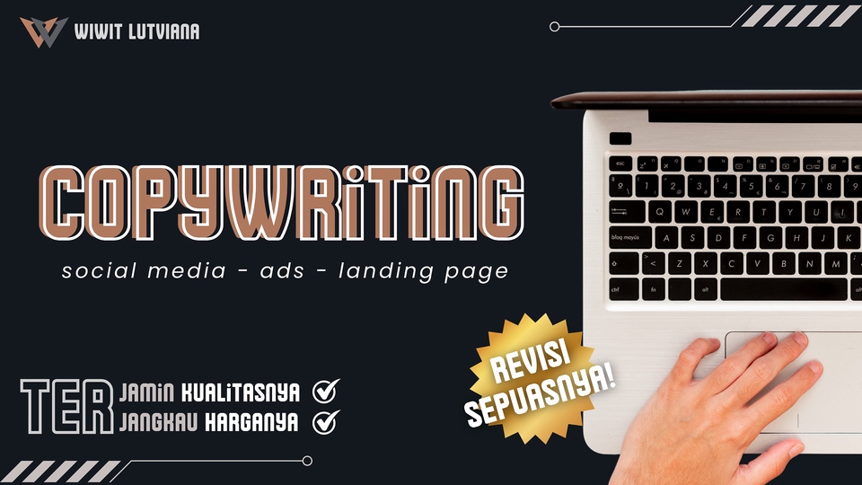 Copywriting Caption Sosial Media, Landing Page, Iklan