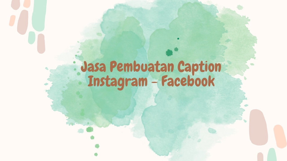 Jasa Pembuatan Caption Instagram + Facebook