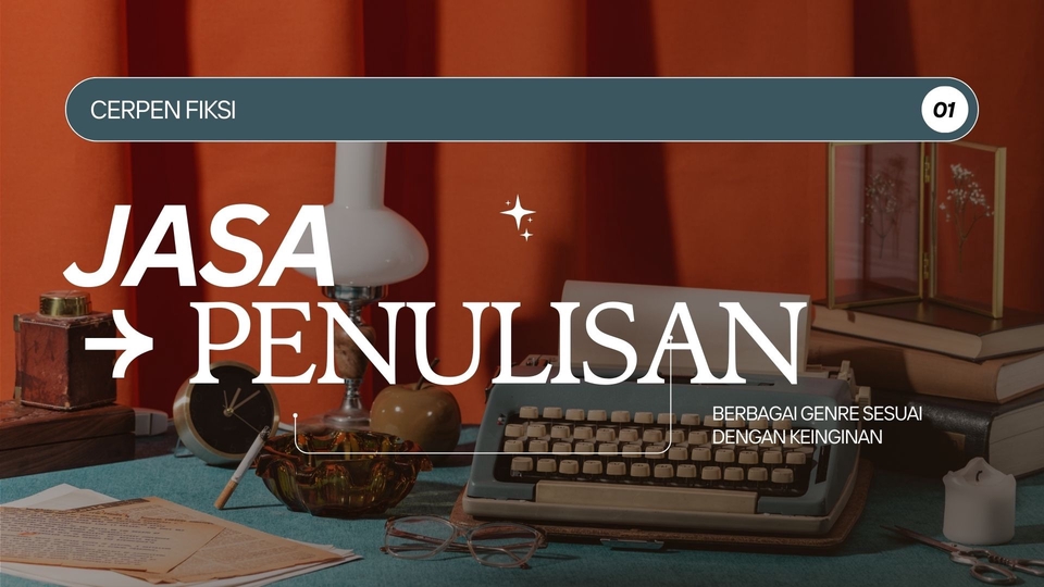 JASA PENULISAN CERPEN FIKSI, NOVEL FIKSI