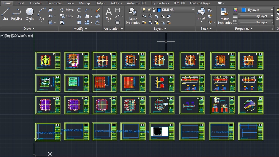 Desain dan Gambar 2D Autocad Bangunan