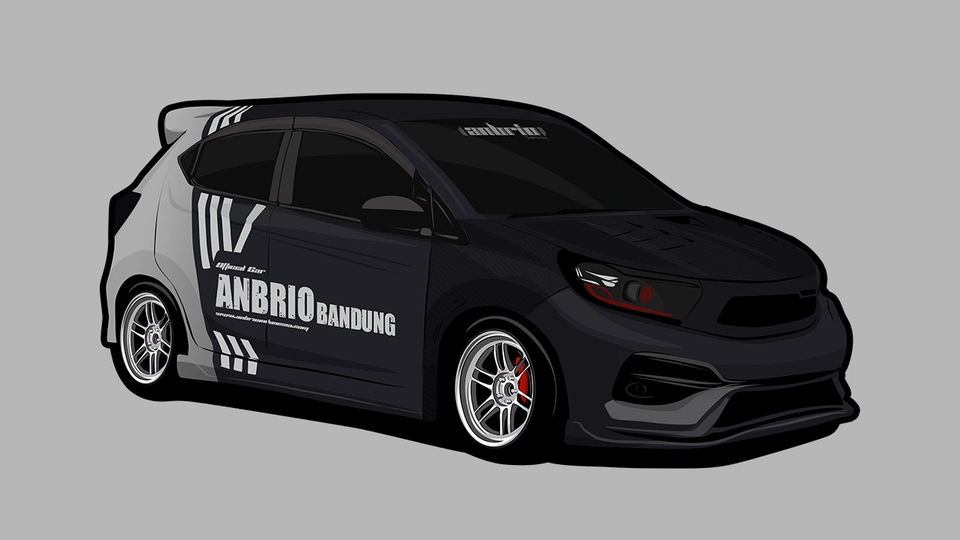 Ilustrasi desain mobil