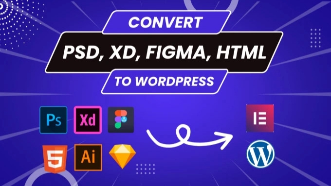 Jasa Convert PSD, XD, FIGMA ke Wordpress dan Jasa Clone Website dengan Elementor Pro