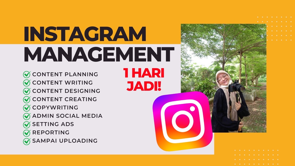 INSTAGRAM SOCIAL MEDIA MANAGEMENT | CONTENT PLANING & CREATOR