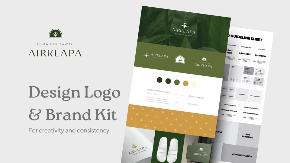 Desain Logo Custom & Brand Guidelines