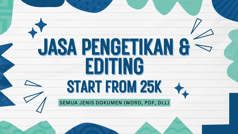Jasa Pengetikan & Edit Semua Dokumen (Word, PDF, dll) SKRIPSI/MAKALAH/ARTIKEL, dsb.