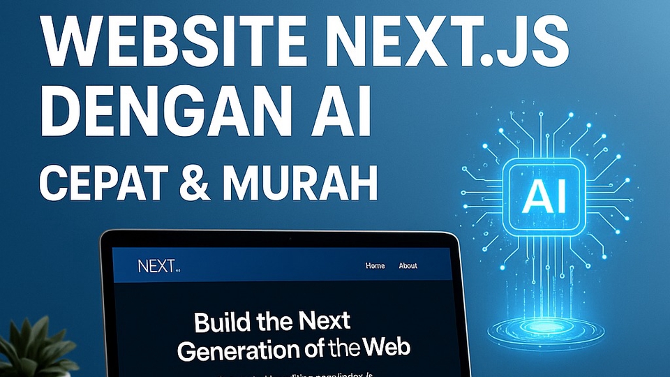 Website Next.js Profesional dengan Bantuan AI – Cepat, Modern & Hemat