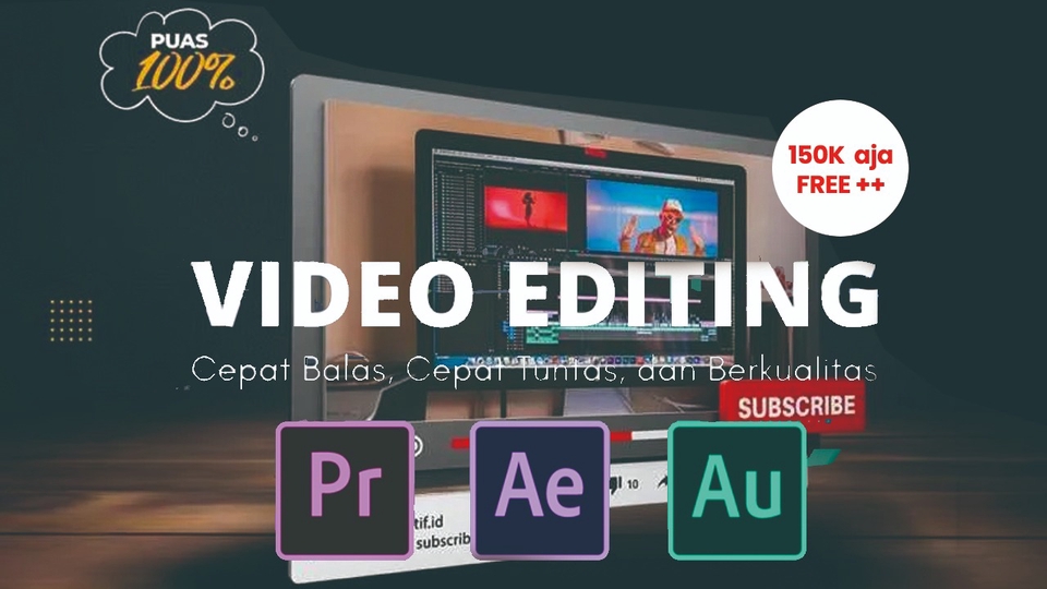 JASA EDITOR VIDEO PROFESSIONAL | 1 Hari Langsung Jadi