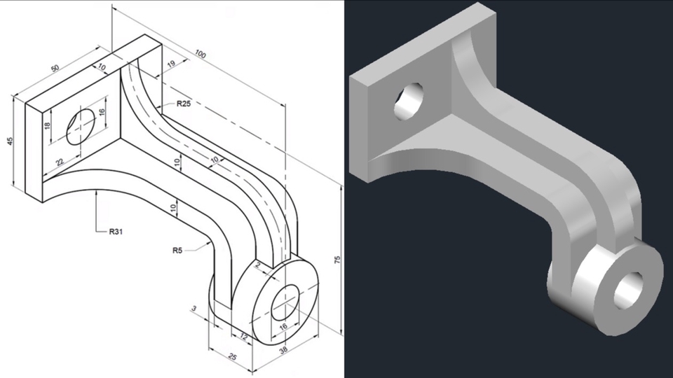 CAD 3D Mechanical Part Murah